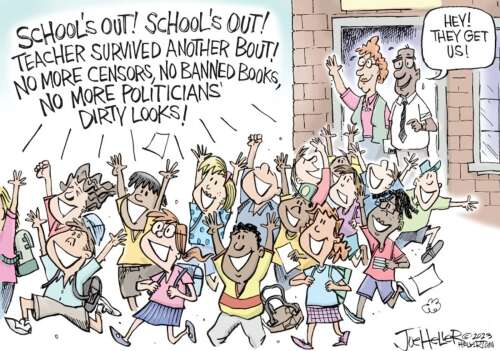 Editorial cartoon: School’s out - The Journal
