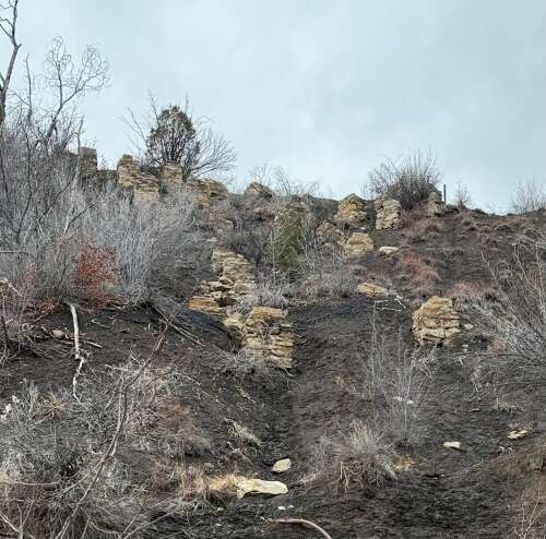 What are those things on the U.S. Highway 160 west hillside behind the ...