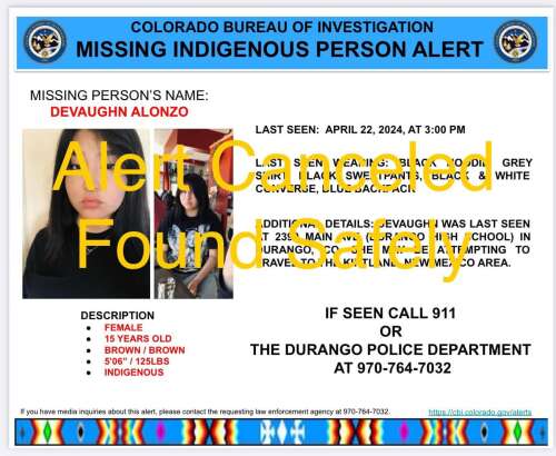Girl who was reported missing at Durango High School found - The Journal