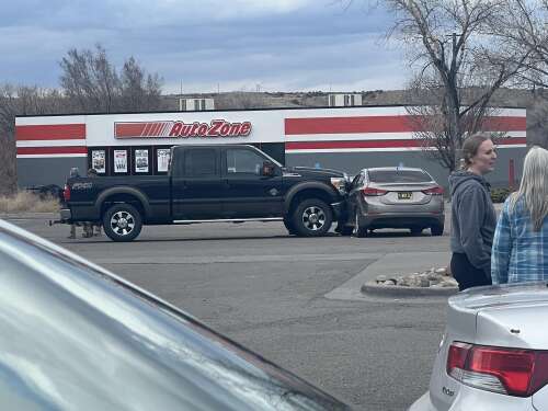 Two vehicles involved in minor Aztec crash at parking lot - The Tri ...