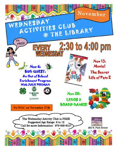 Cortez Public Library announces WAC activities - The Journal