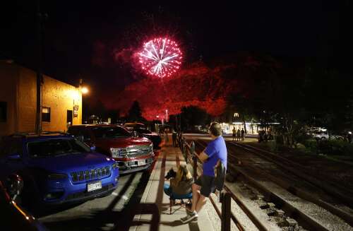 Photo: Fireworks light the sky in Durango - The Durango Herald