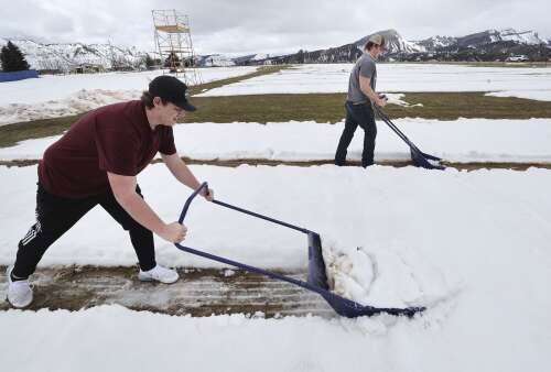 Photos: Practicing their shovel pass - The Durango Herald