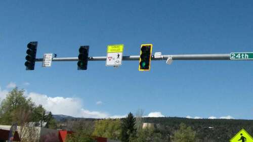 Gold frames on traffic lights have a colorful history - The Durango Herald
