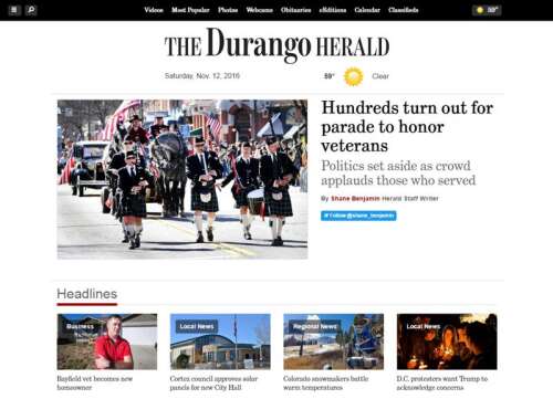 Herald launches refreshed website - The Durango Herald