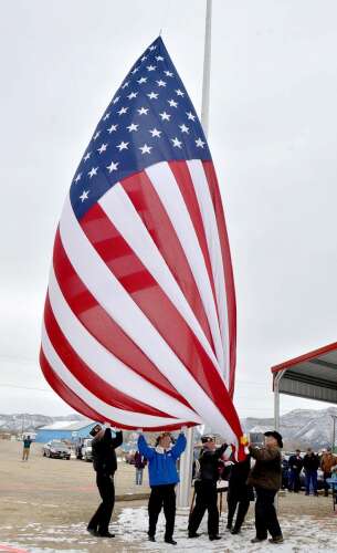 Flag pole dedication - The Journal