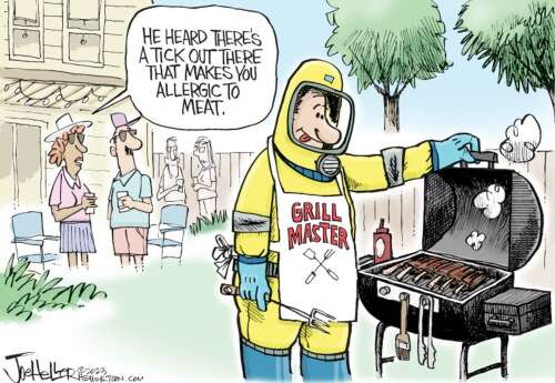 Editorial cartoon: Meat allergy - The Journal