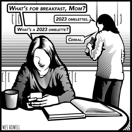 Wes Rowell cartoon - The Journal
