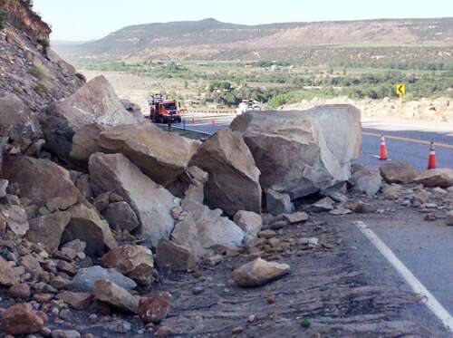 Heavy rains have CDOT cautioning about rock falls - The Journal