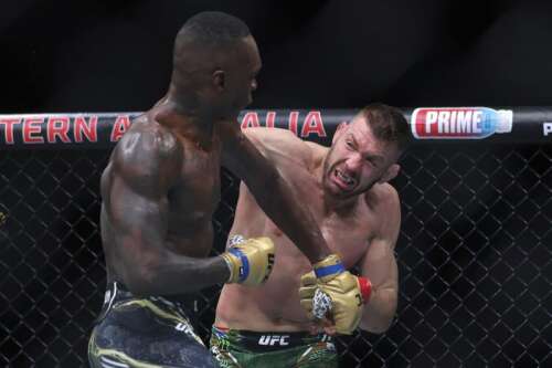 South African fighter du Plessis retains middleweight UFC title - The ...