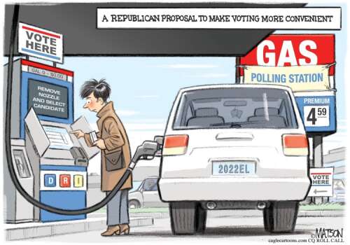 Editorial cartoon: Make voting more convenient - The Journal