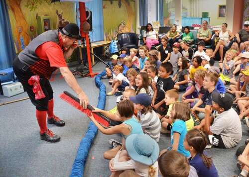 Photo: Clowning around at the library - The Journal