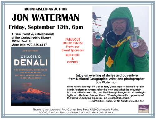 Mountaineering author Jon Waterman to visit Cortez Library - The Journal