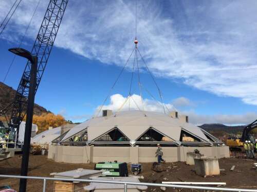 Domes to prevent odors from escaping wastewater-treatment plant - The ...