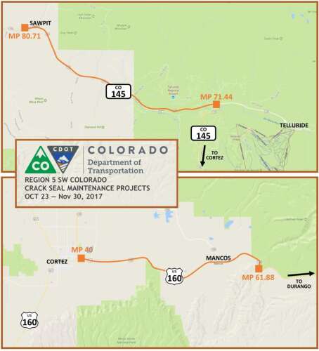 CDOT to begin work on U.S. 160 and Colorado 145 - The Durango Herald