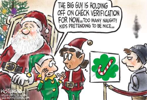 Editorial cartoon: Naughty kids, not nice - The Durango Herald