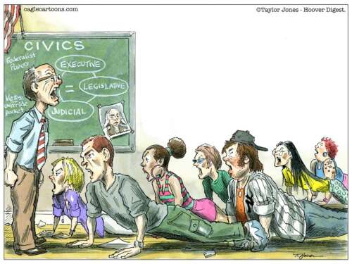 Editorial cartoon: Civics boot camp - The Durango Herald