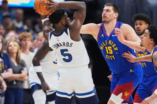 Anthony Edwards and T-Wolves move into 4th in the West with a 117-108 ...