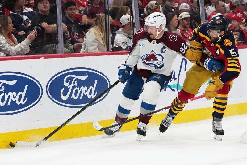Gabriel Landeskog injured in Avalanche's game against Florida, needs ...