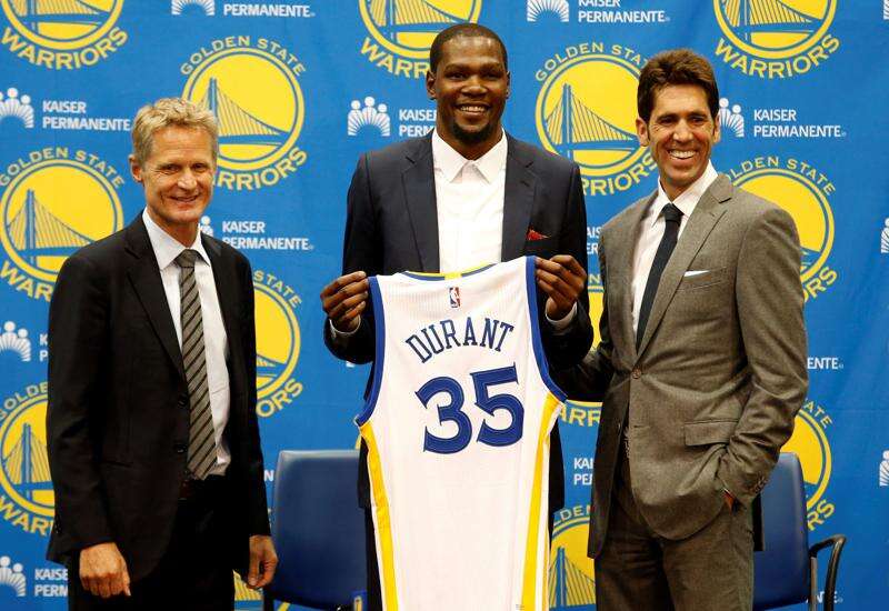 Warriors make splash, introduce Kevin Durant – The Durango Herald