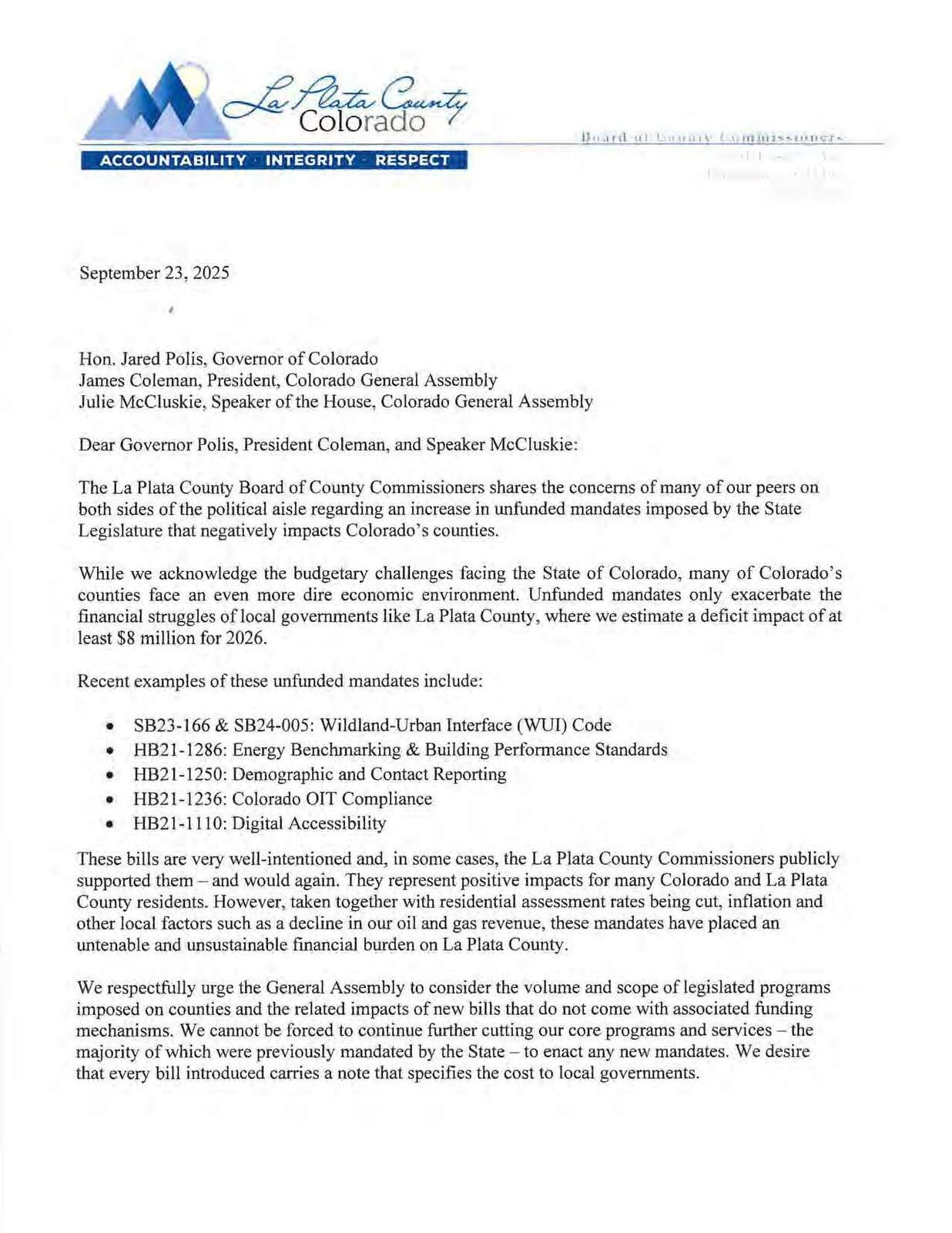 federal mandates examples