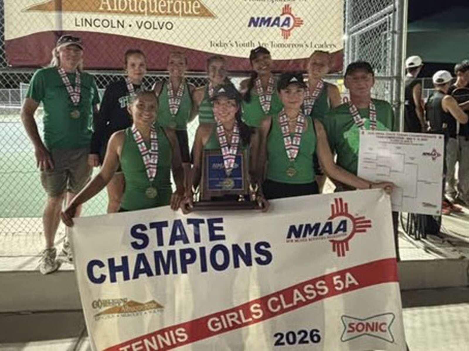 Scorpions girls tennis team captures back-to-back state titles after ...
